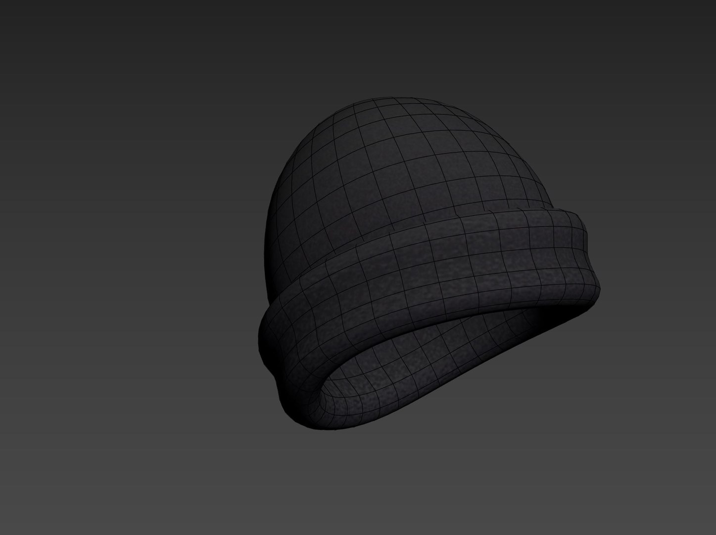 3D Hat061 Black Nightcap - TurboSquid 2337693