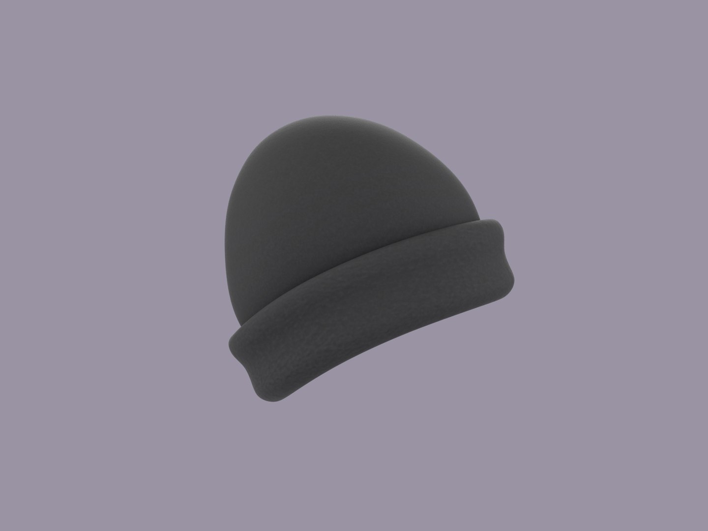3D Hat061 Black Nightcap - TurboSquid 2337693