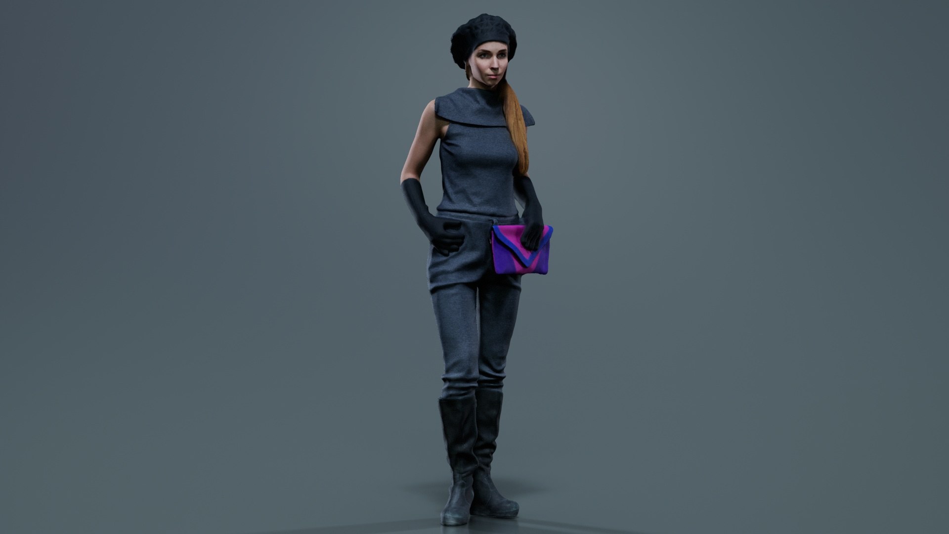 Futuristic Woman Idle Remastered 3D Model - TurboSquid 2365197