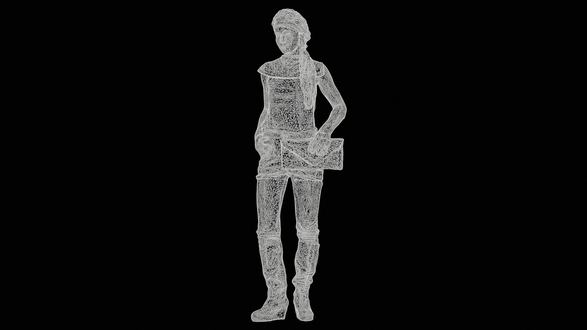 Futuristic Woman Idle Remastered 3D Model - TurboSquid 2365197