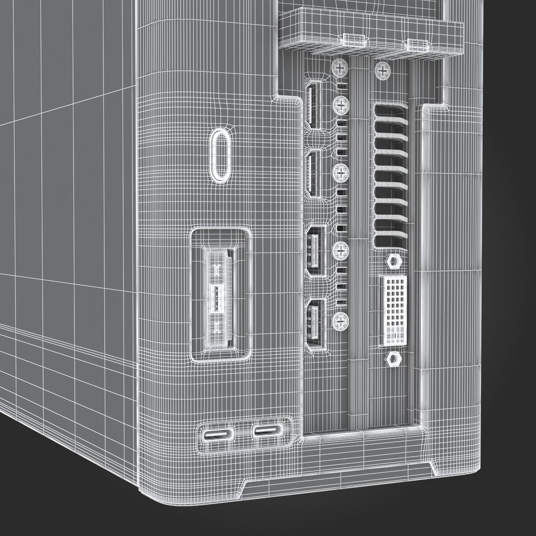 Computer desktop model - TurboSquid 1280336