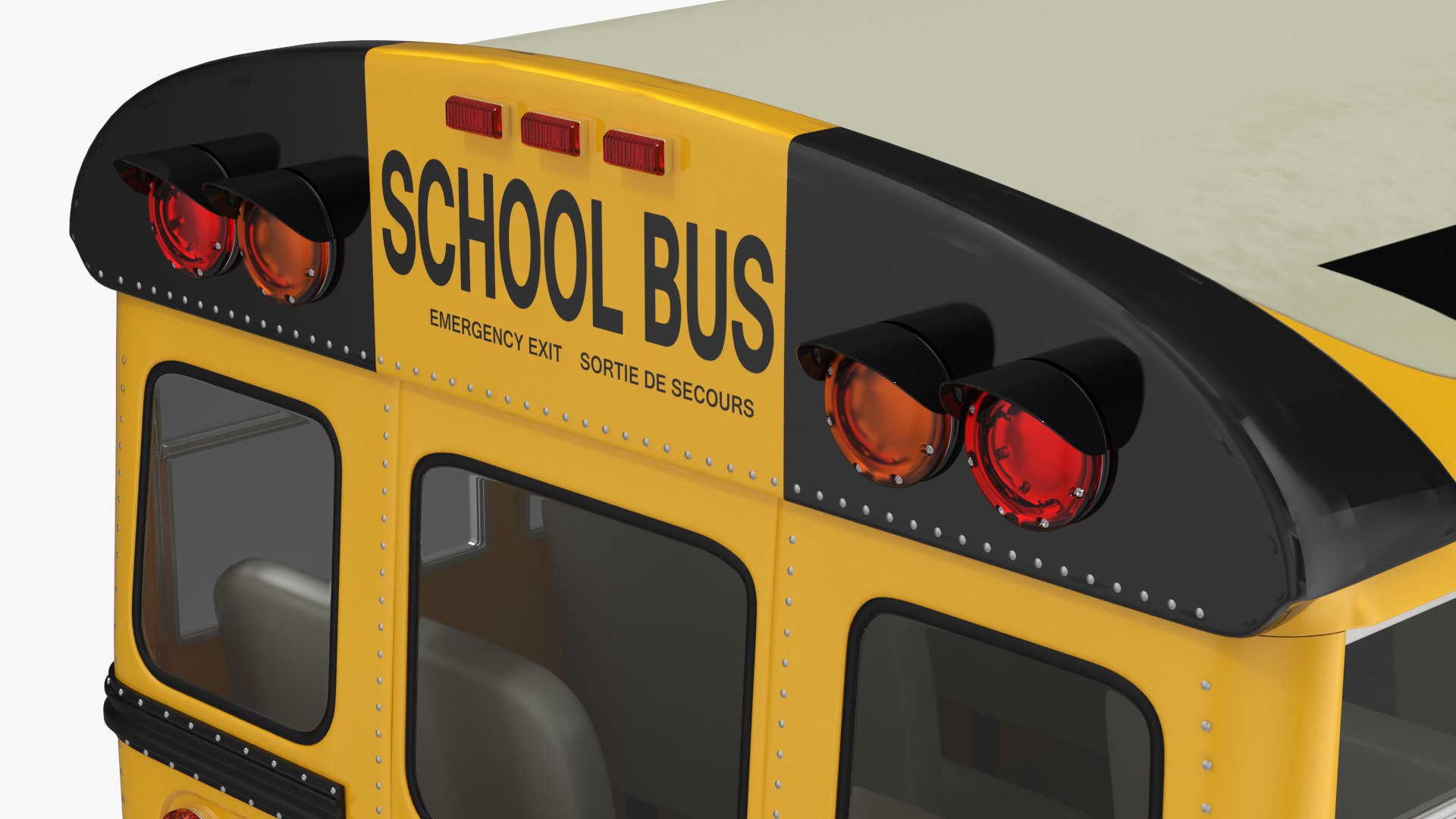 3D American School Bus model - TurboSquid 2131553