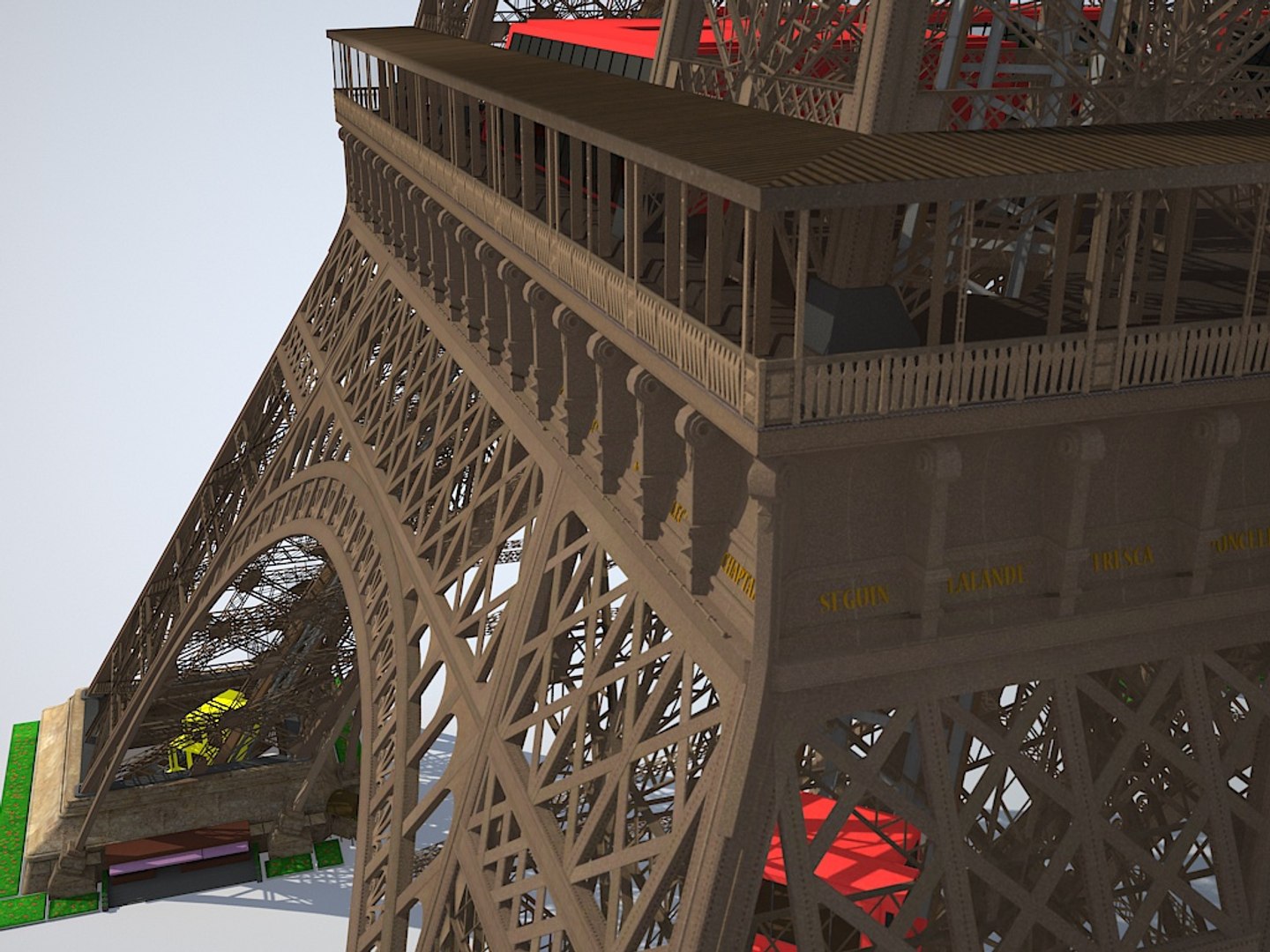 eiffel tower 3d model