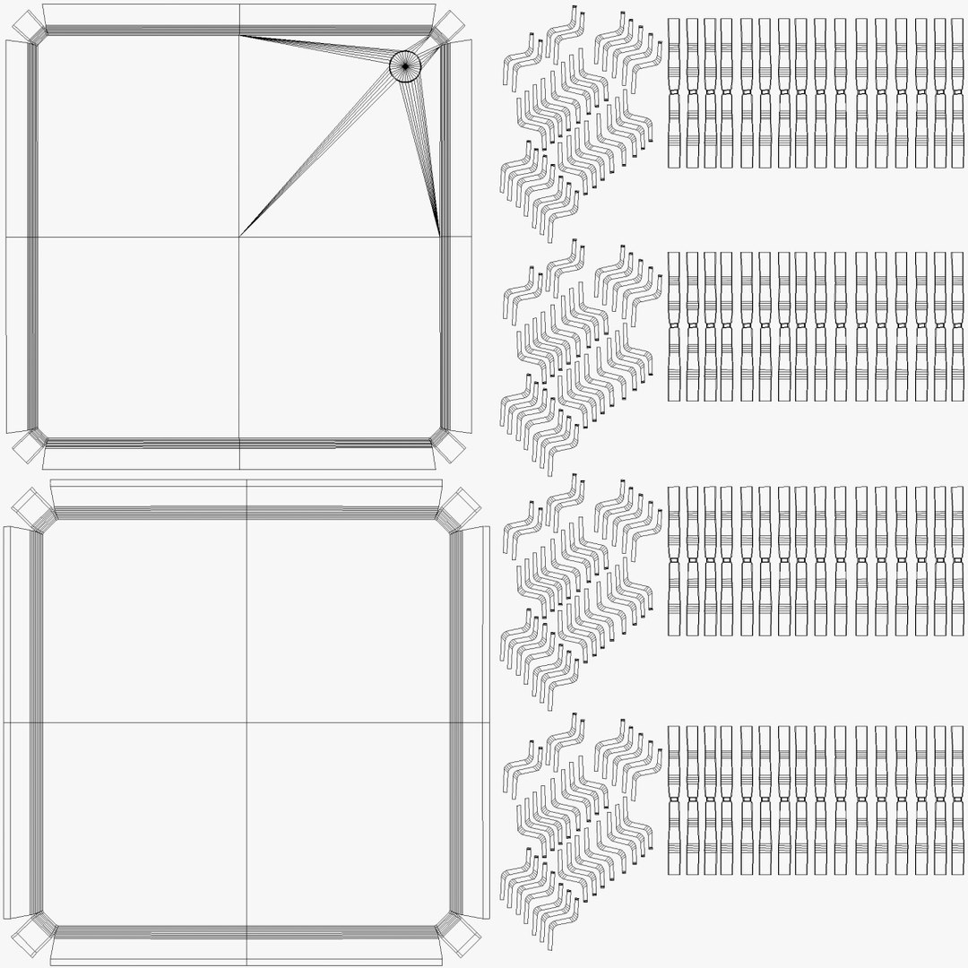 3D Electronic Chip Tqfp 64 - TurboSquid 1277375