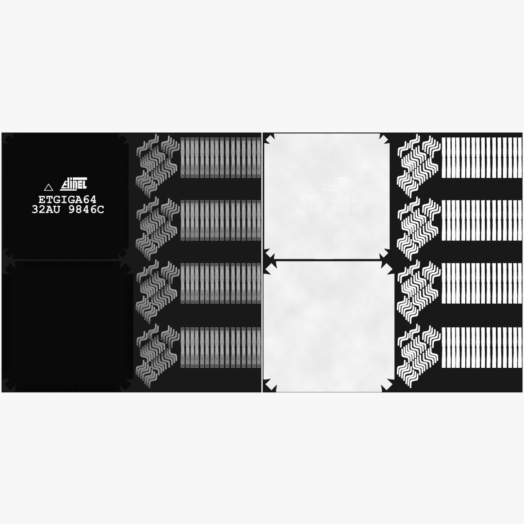 3D Electronic Chip Tqfp 64 - TurboSquid 1277375