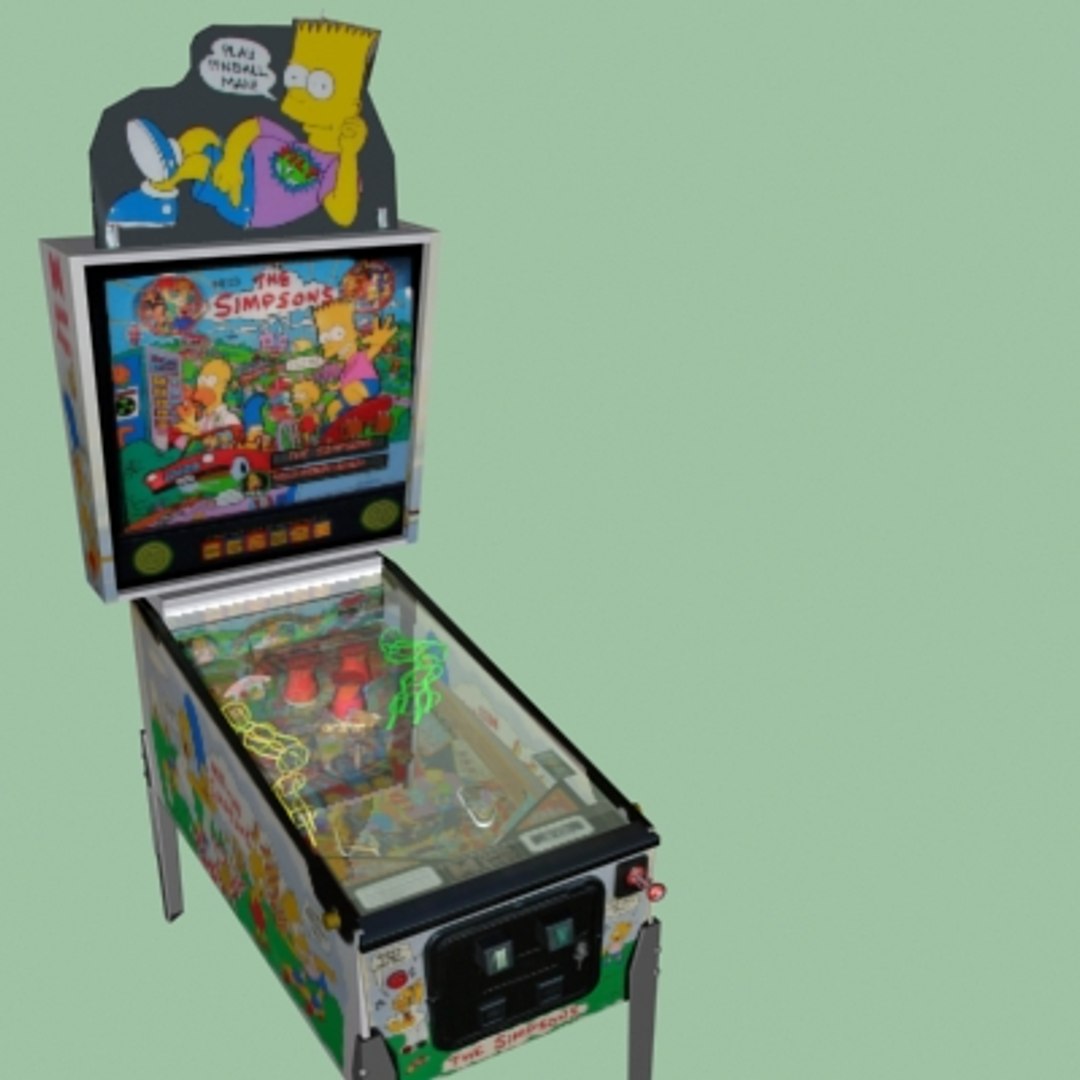 Arcade Pinball Simpsons 3d Ma