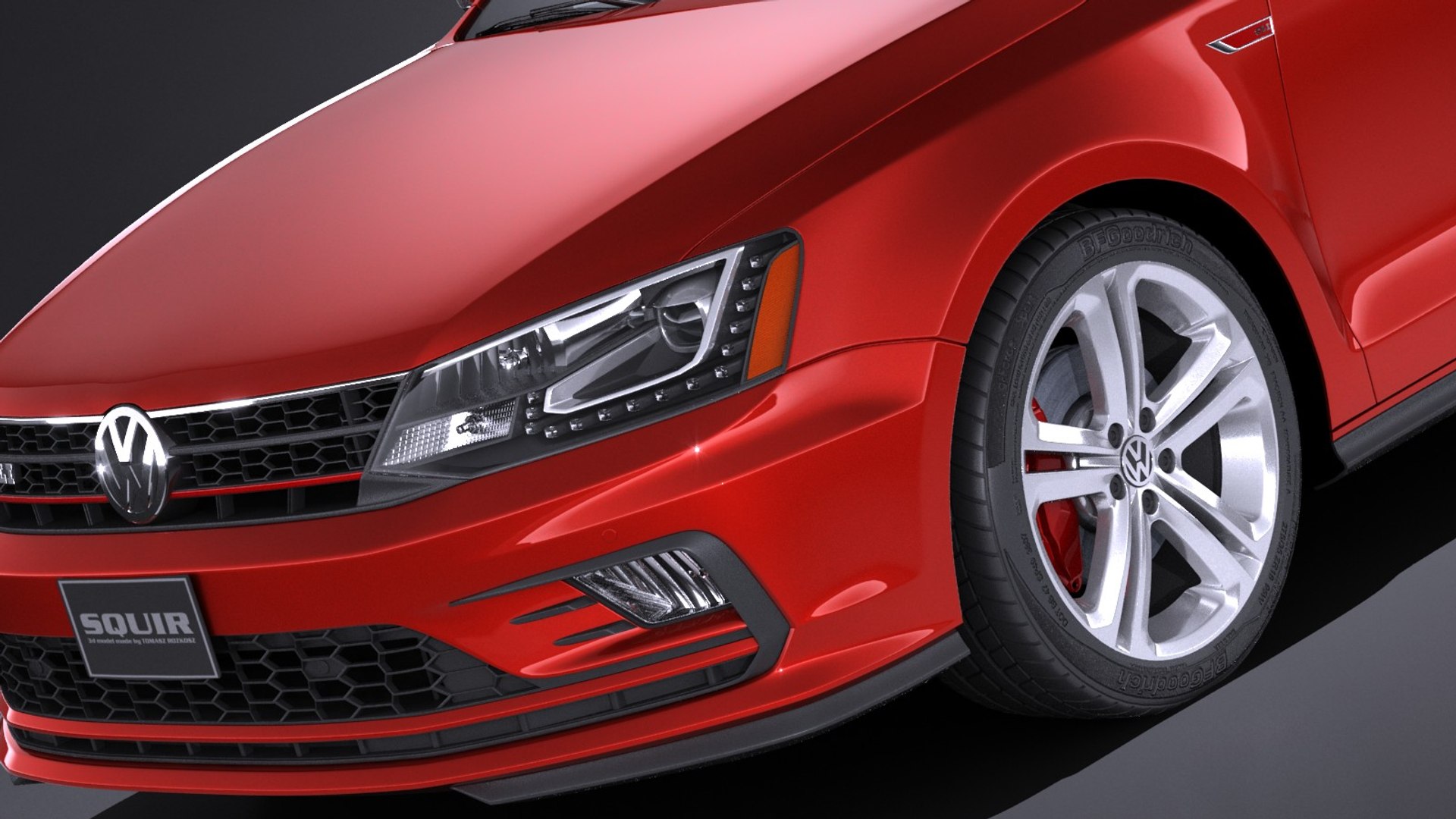 Volkswagen Jetta Gli 3d Model