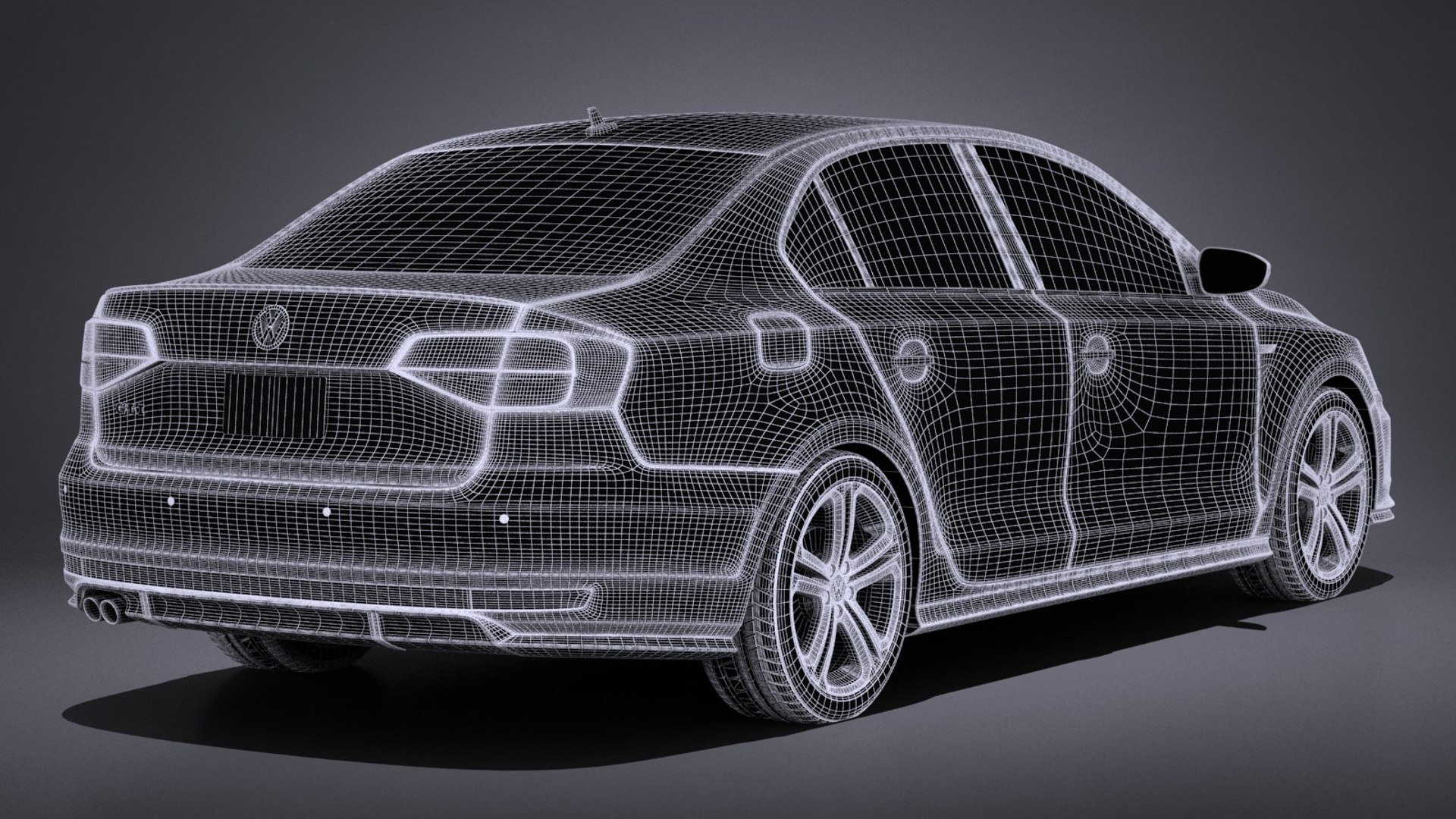 Volkswagen Jetta Gli 3d Model