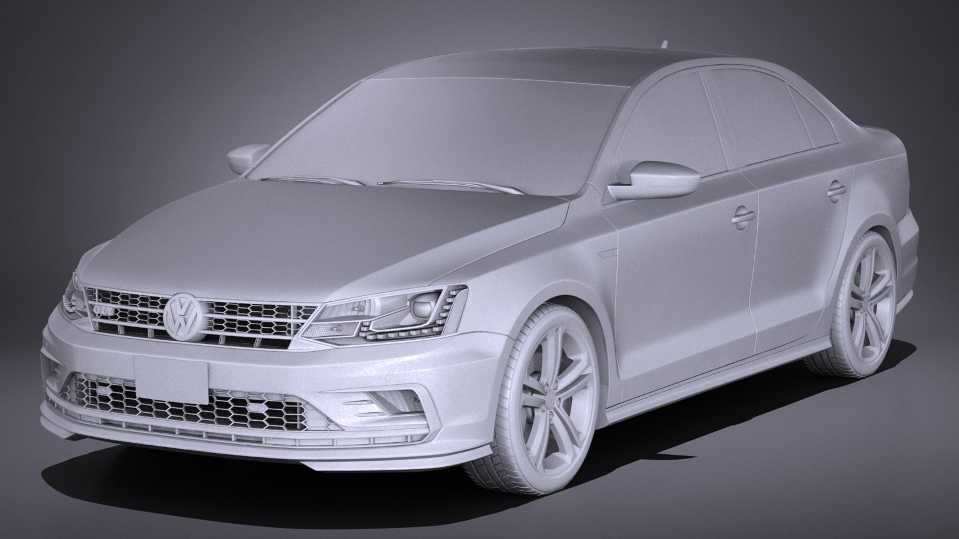 Volkswagen Jetta Gli 3d Model