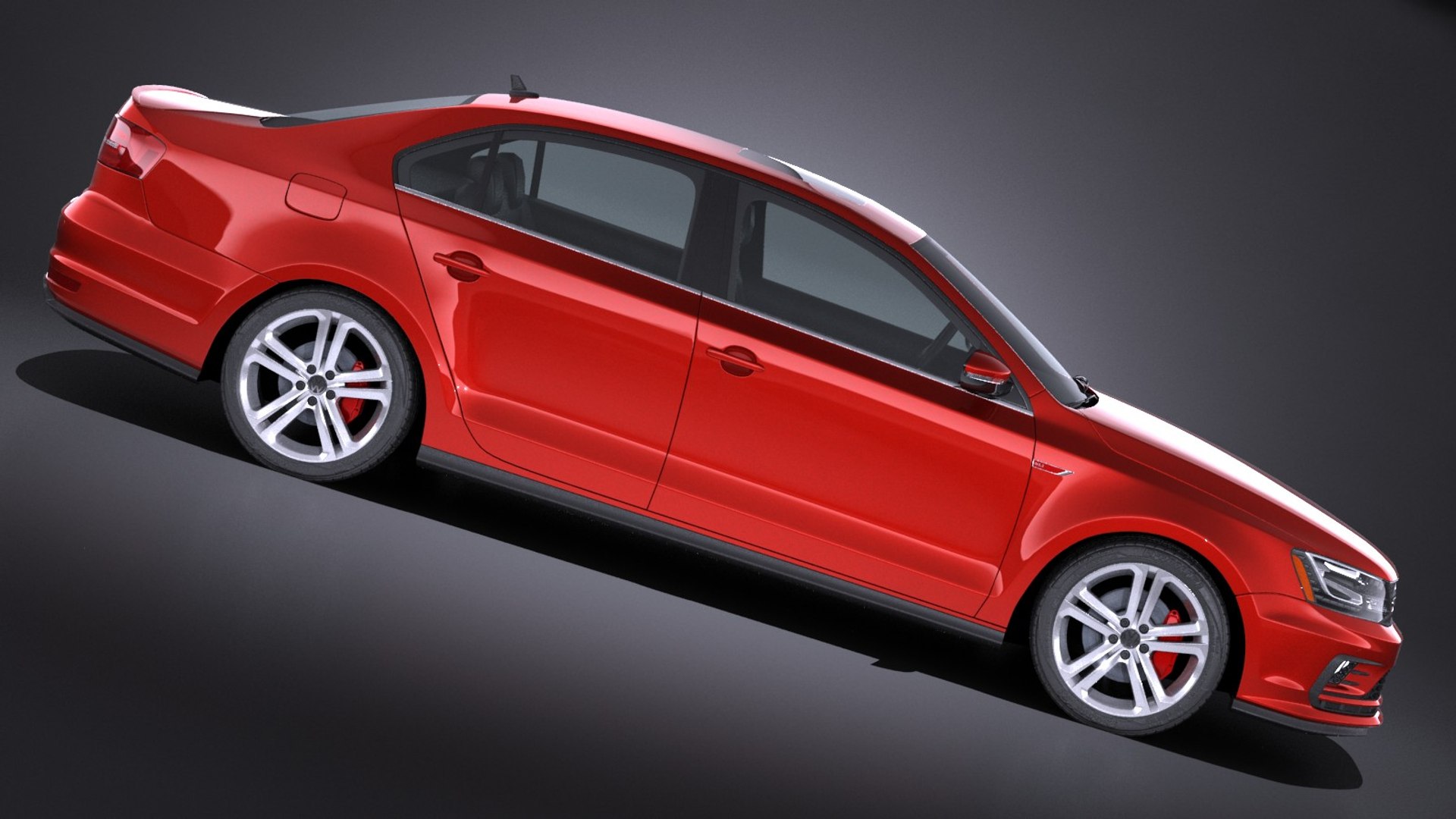 Volkswagen Jetta Gli 3d Model