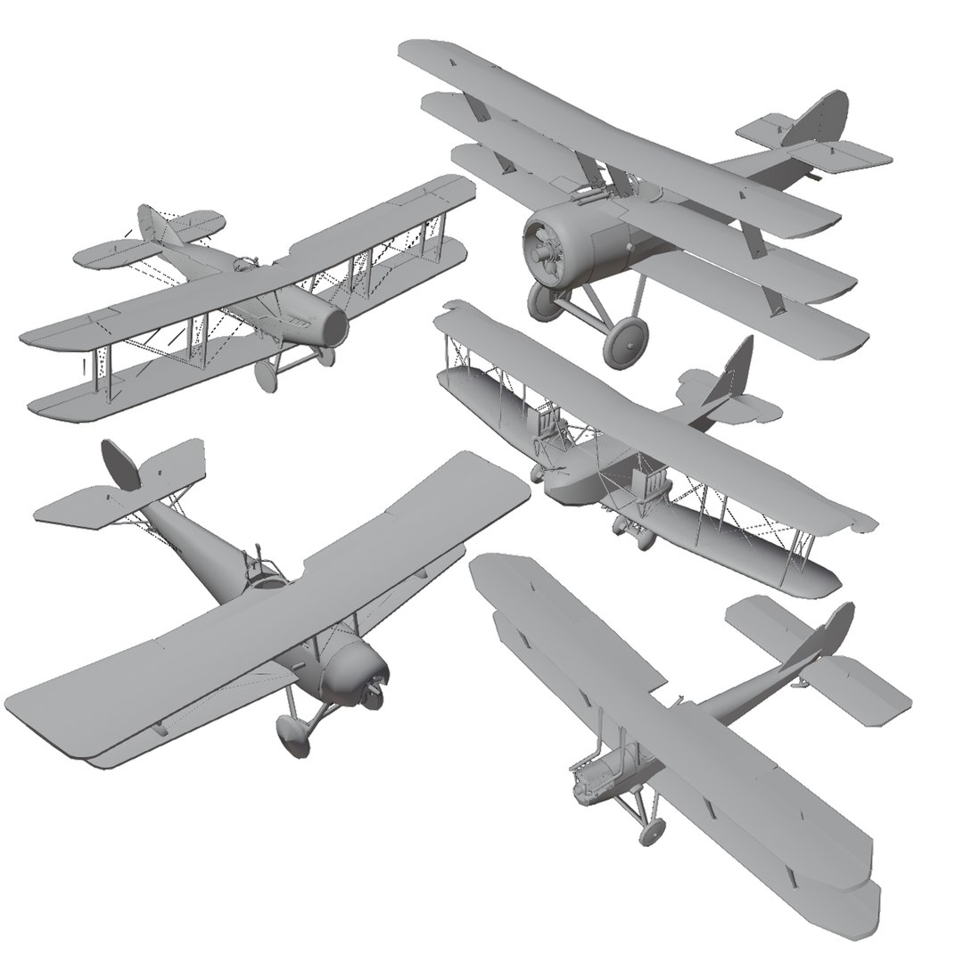 3D model Airplanes first world war - TurboSquid 1882556