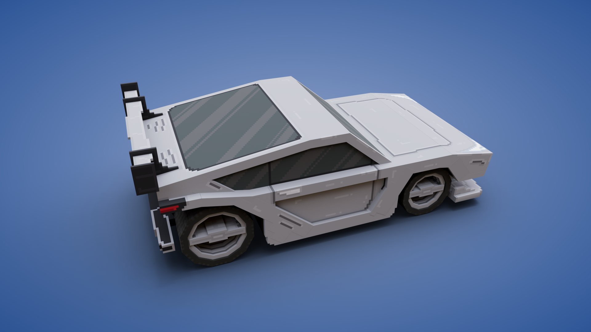 3D Voxel Electric Sports Car Model - TurboSquid 1939115
