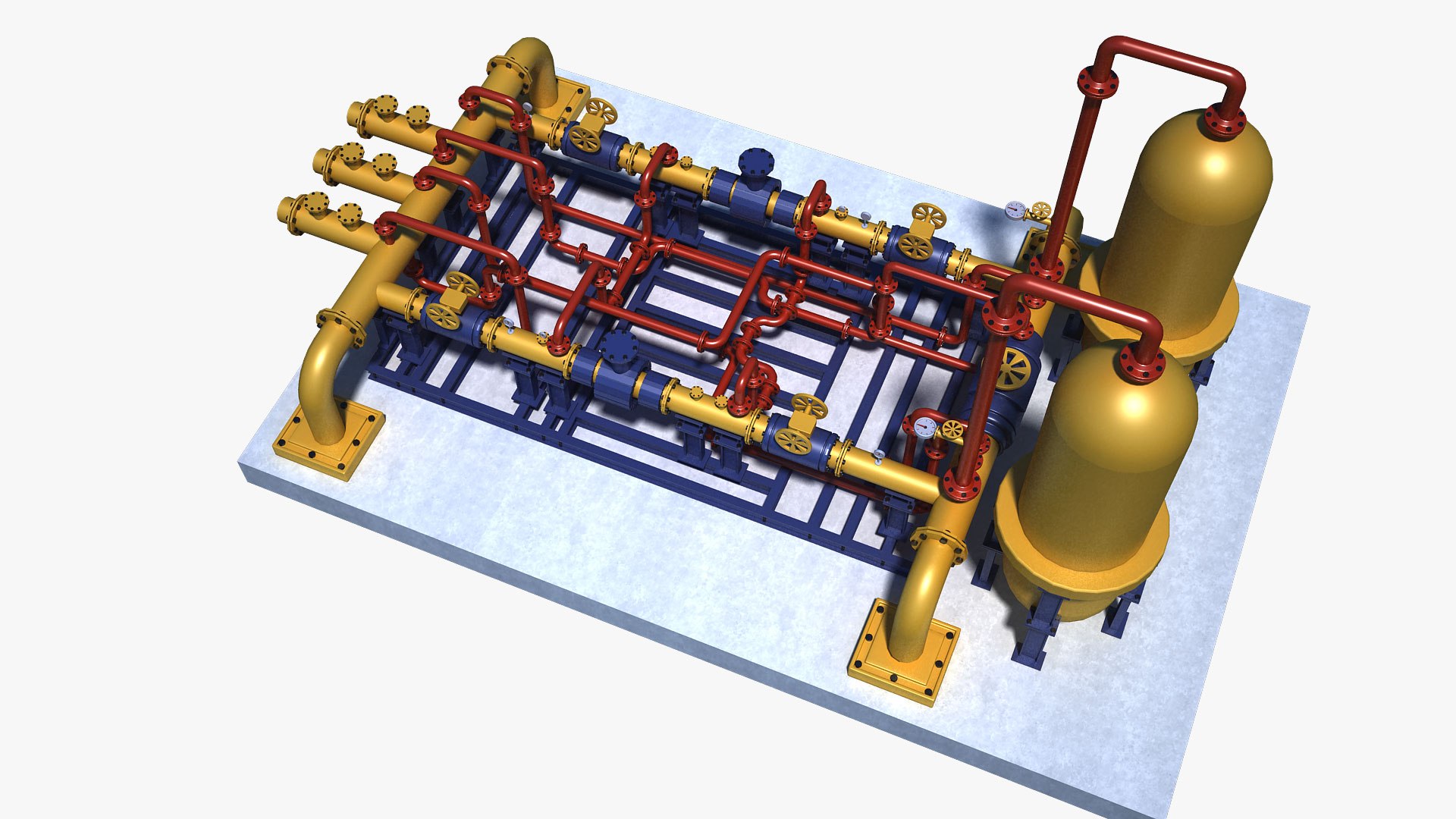 3D 4-Metering skid set-01 - TurboSquid 1964549