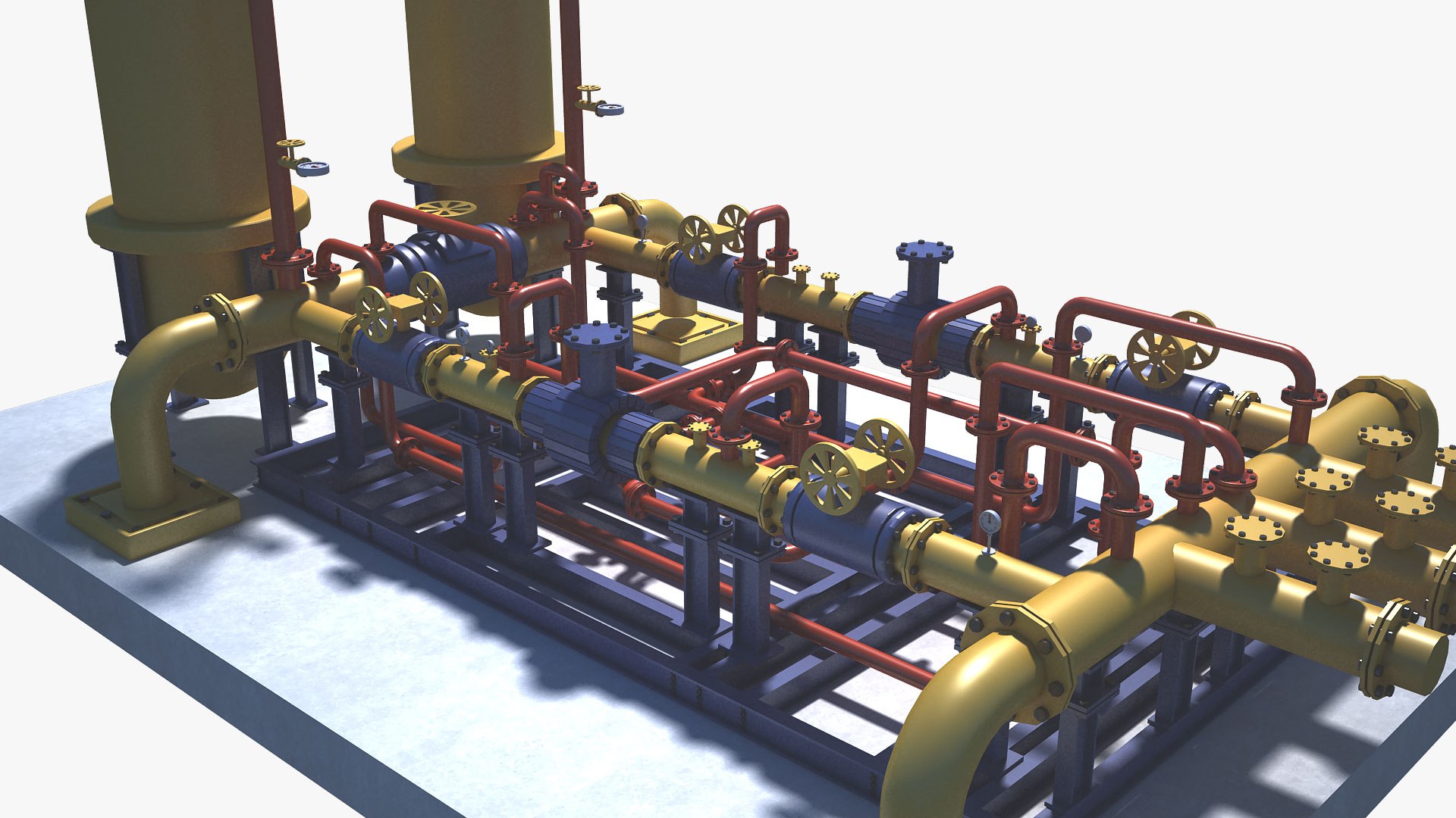 3D 4-Metering skid set-01 - TurboSquid 1964549