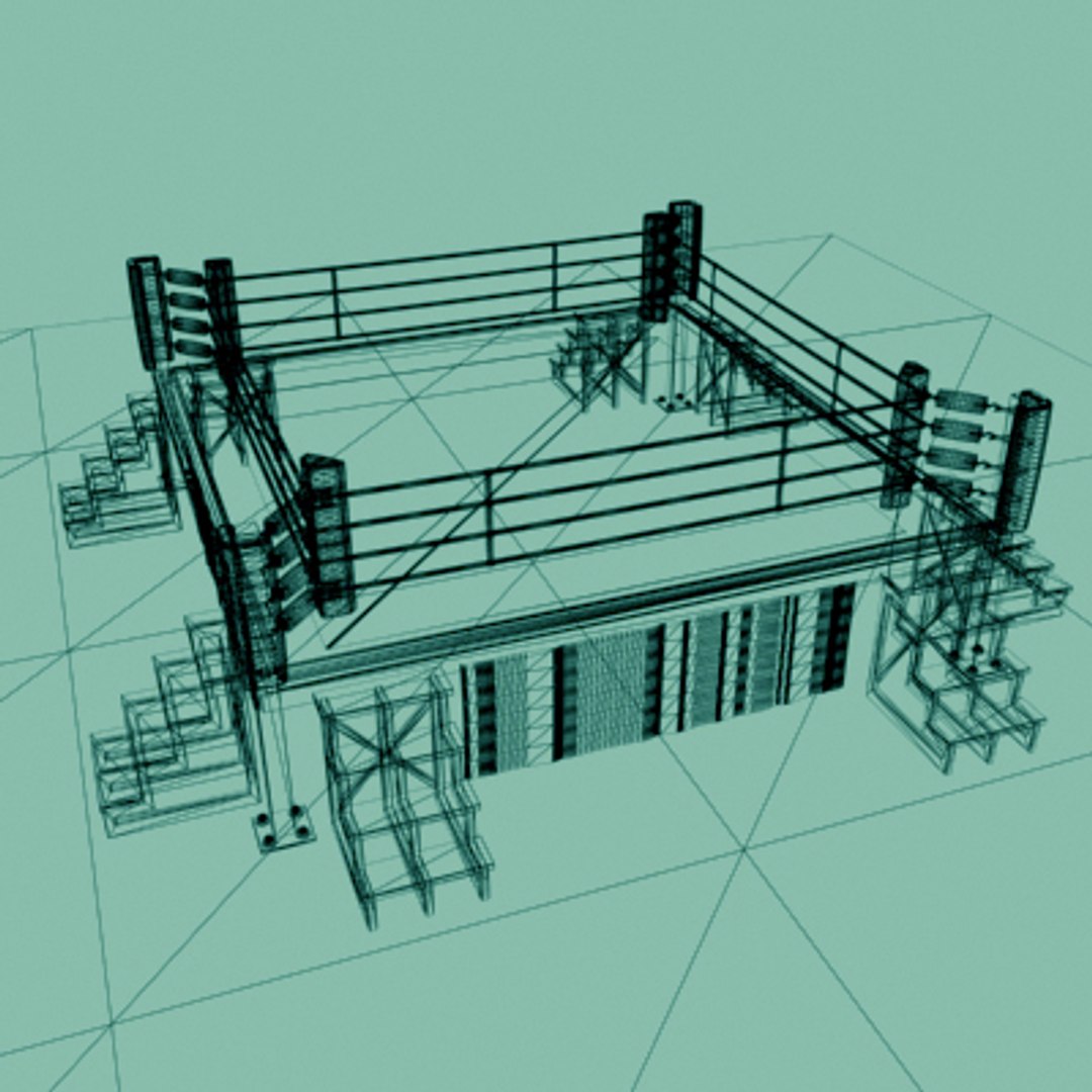 3ds Max Boxing Ring