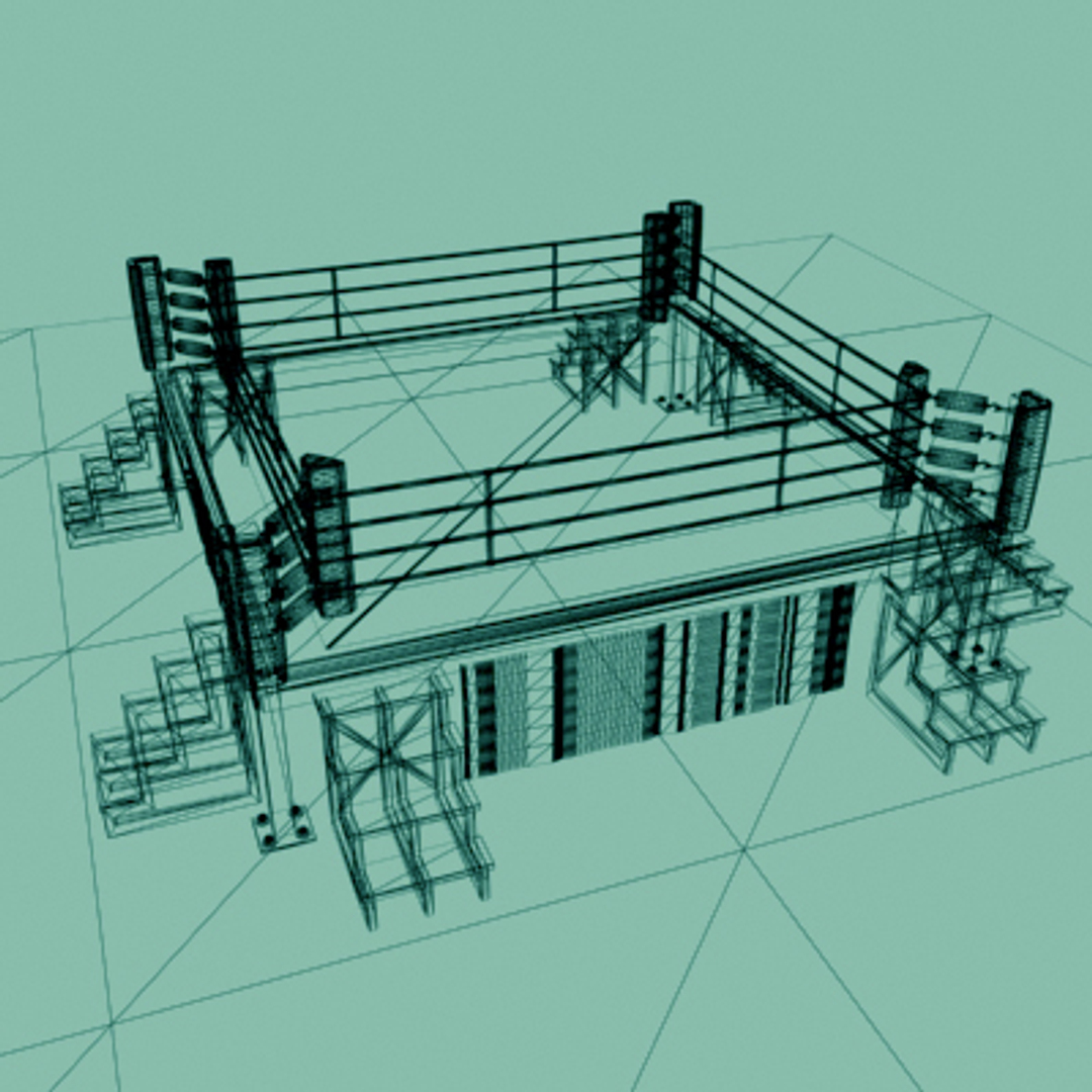 3ds max boxing ring