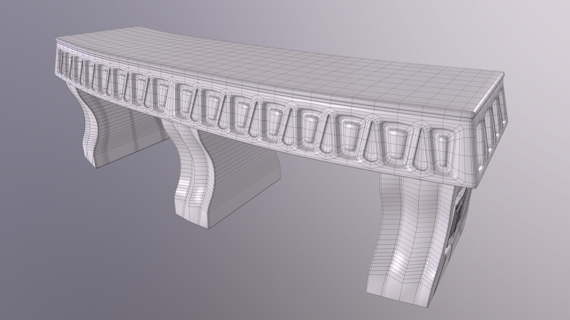 3D Stone Bench Model - TurboSquid 2245776