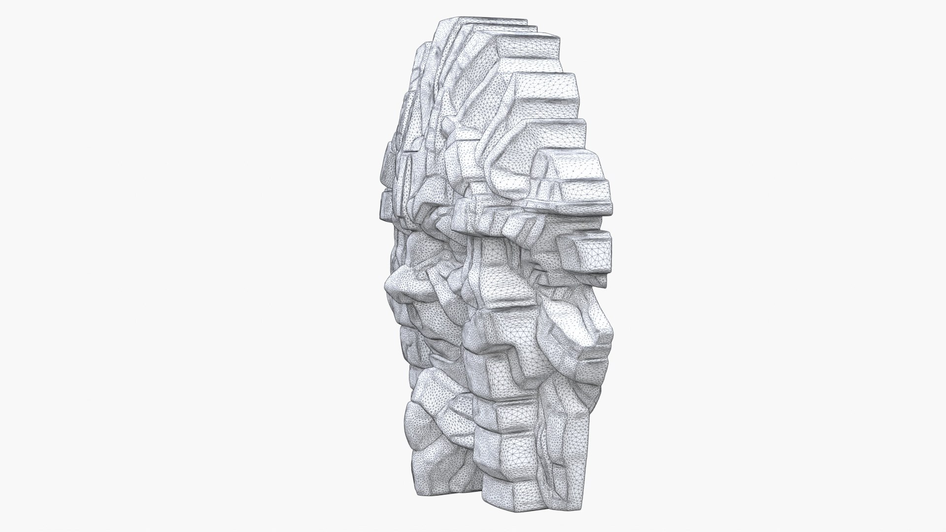 3D Model Stone Sentinel Bust 10 - TurboSquid 2187757