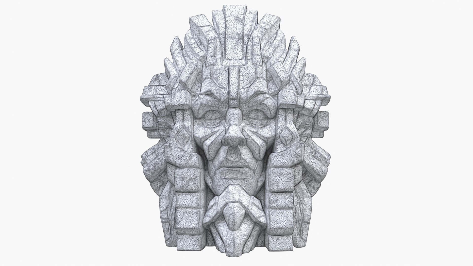 3D Model Stone Sentinel Bust 10 - TurboSquid 2187757