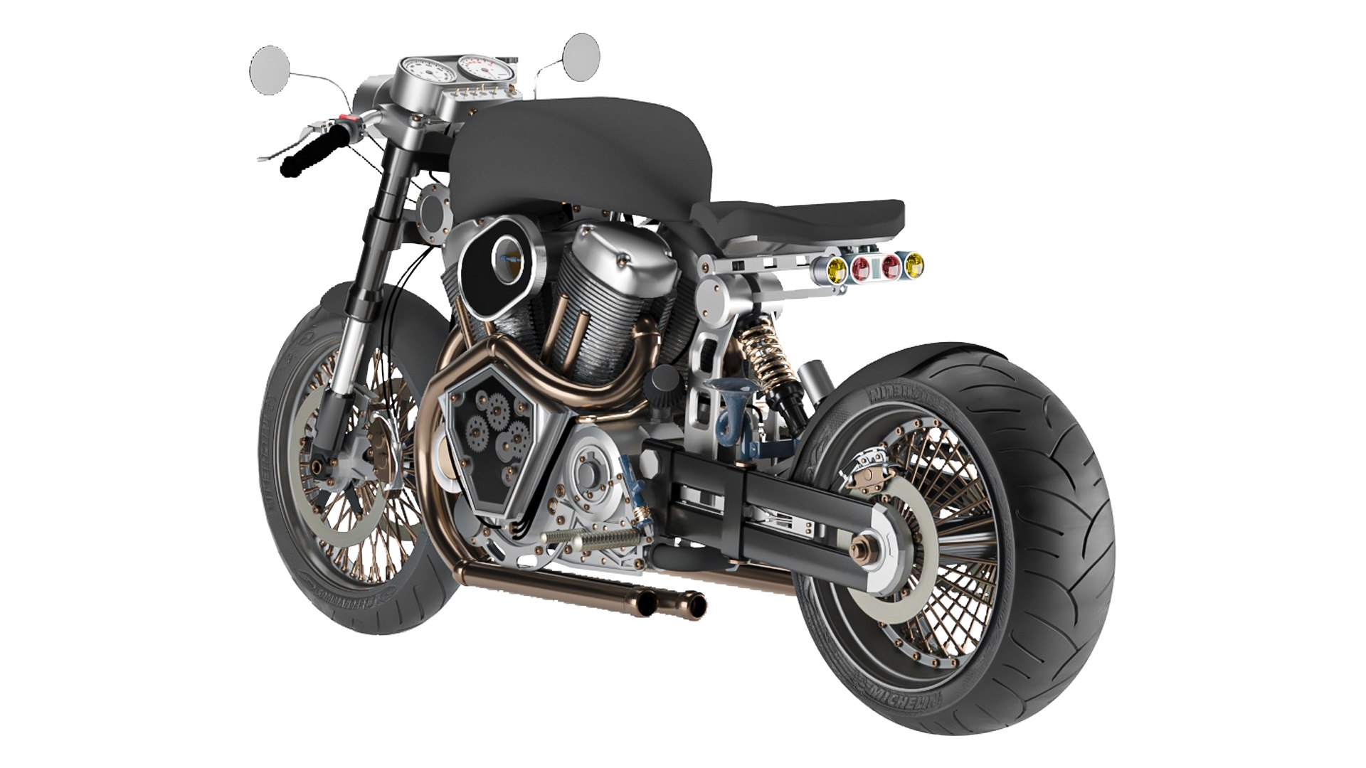 3D Custom Motorcycle Model - TurboSquid 2214902