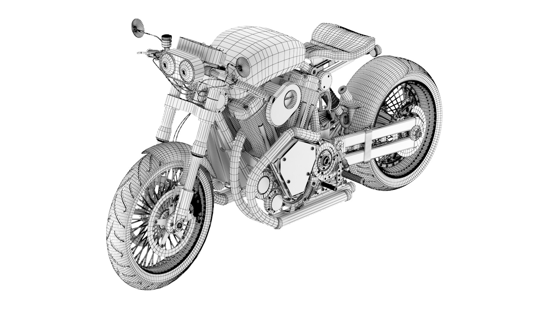 3D Custom Motorcycle Model - TurboSquid 2214902