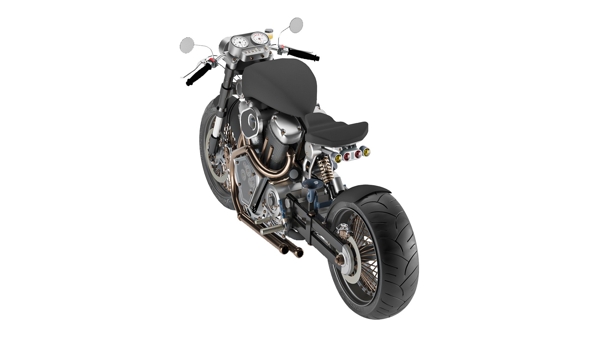 3D Custom Motorcycle Model - TurboSquid 2214902