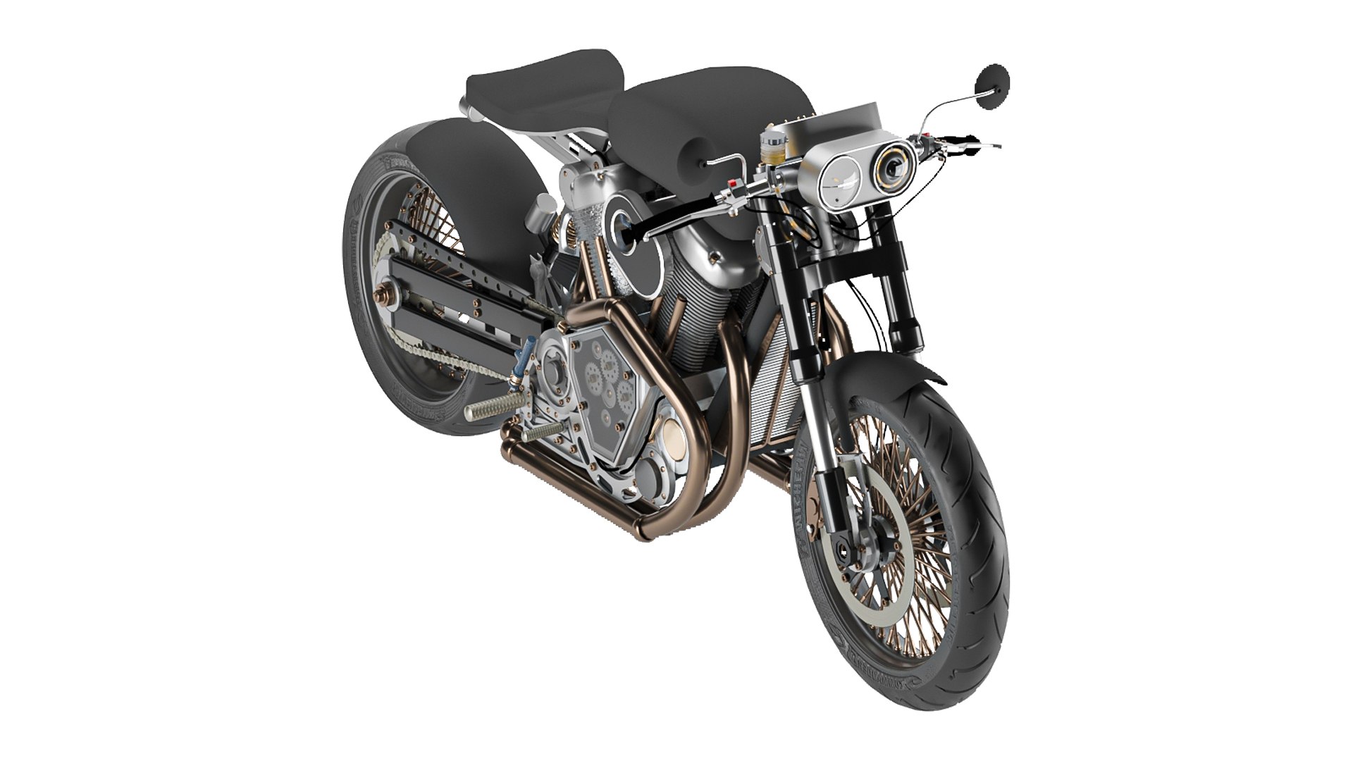3D Custom Motorcycle Model - TurboSquid 2214902