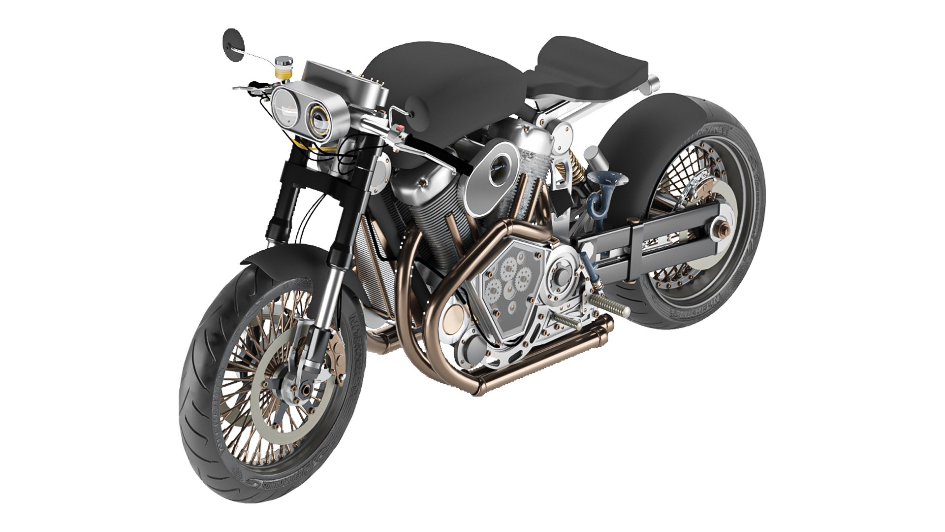 3D Custom Motorcycle Model - TurboSquid 2214902