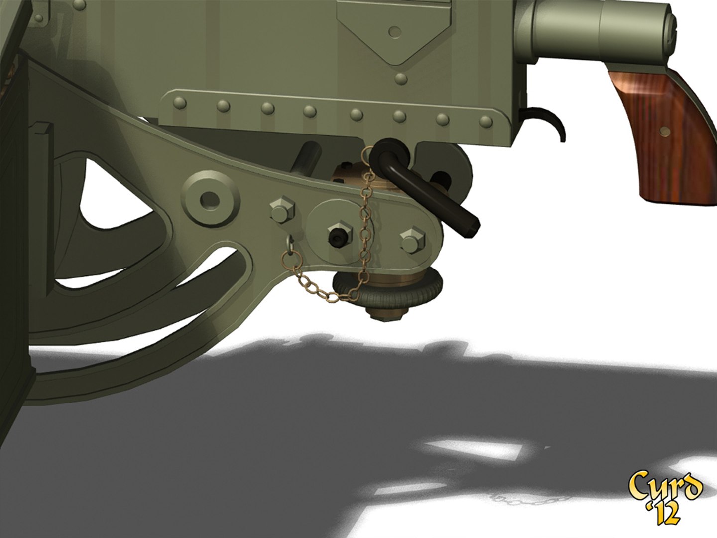 3d M1919 Machine Gun