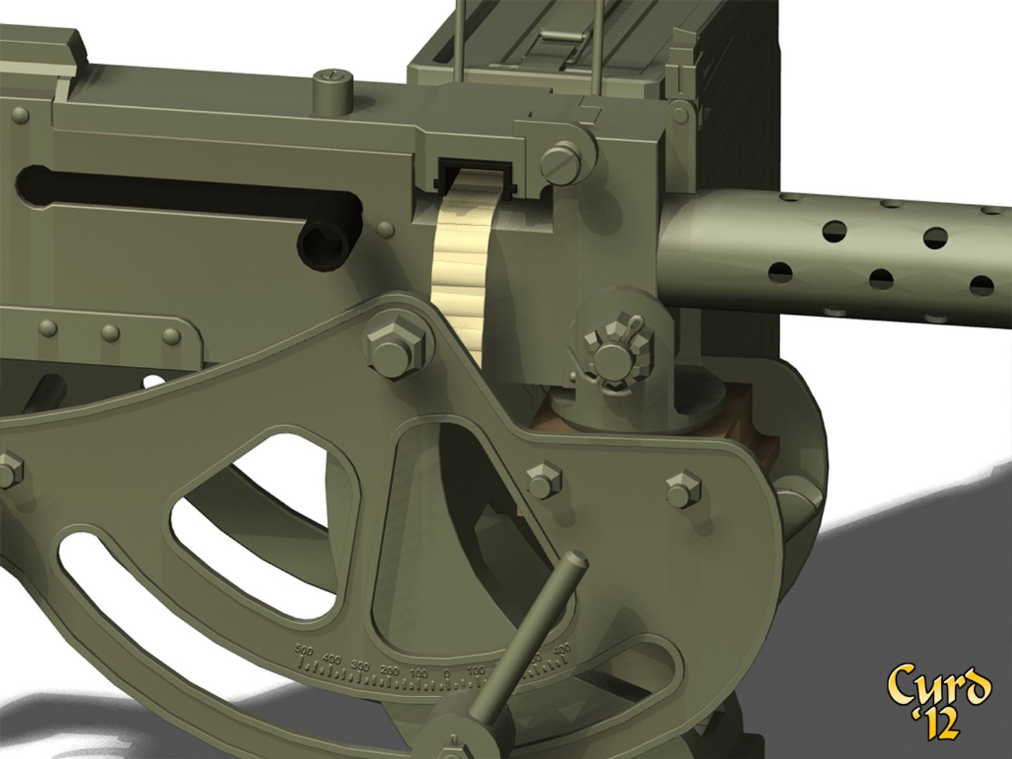 3d M1919 Machine Gun