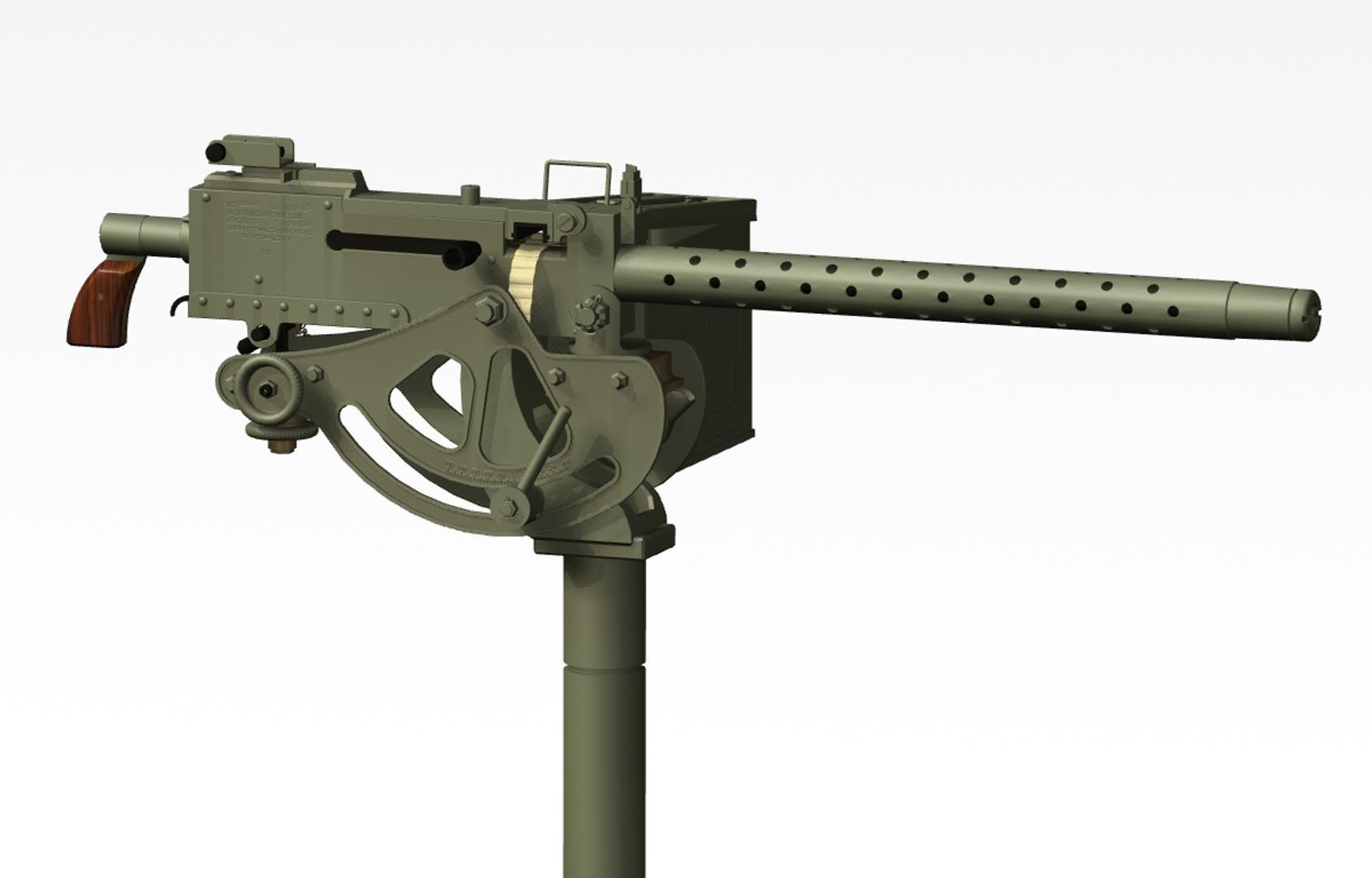 3d M1919 Machine Gun