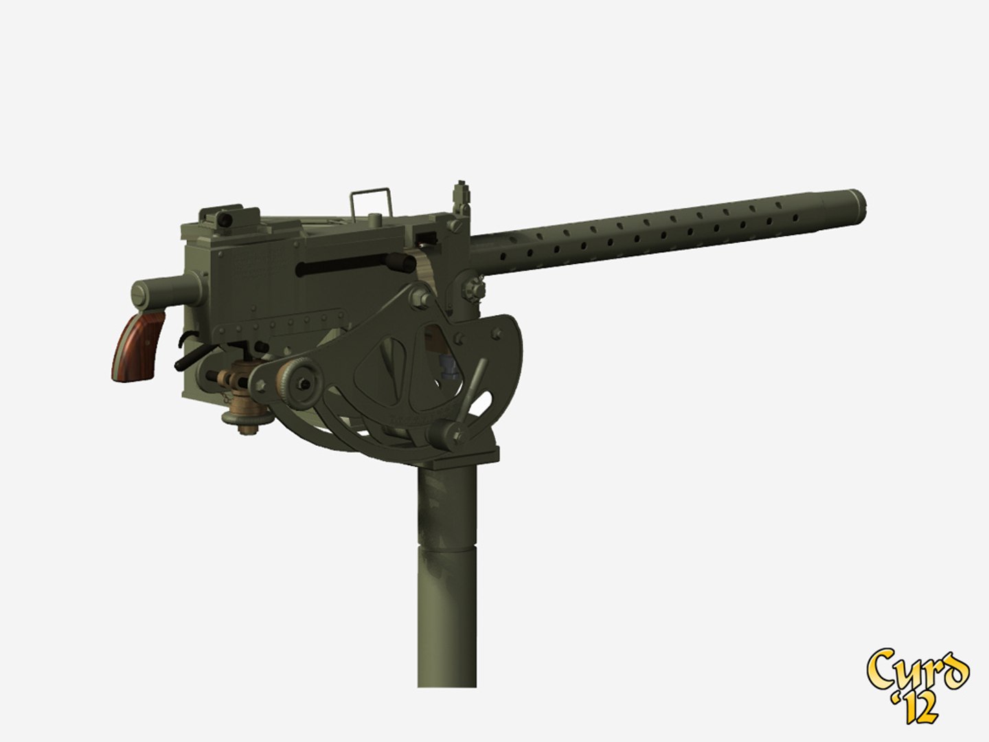 3d M1919 Machine Gun