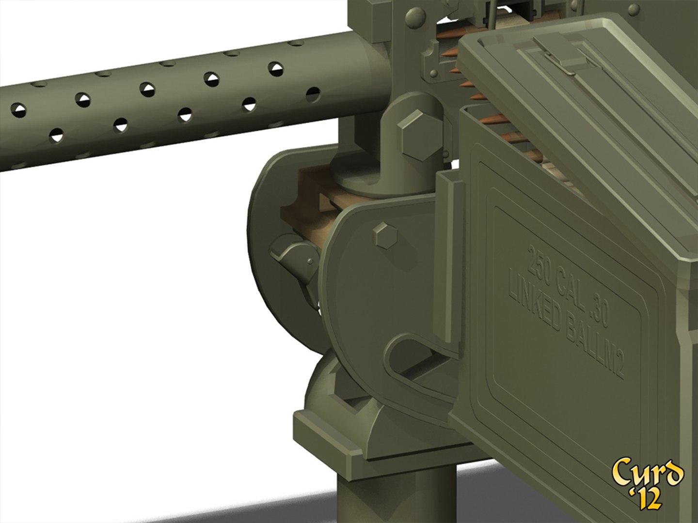 3d M1919 Machine Gun