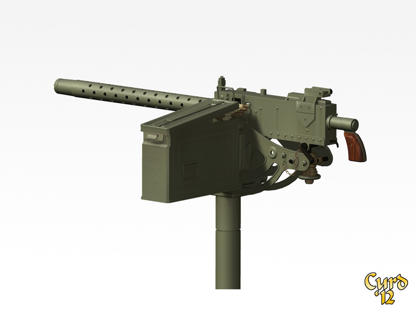 3d M1919 Machine Gun