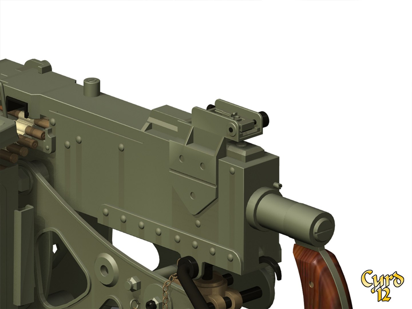 3d M1919 Machine Gun