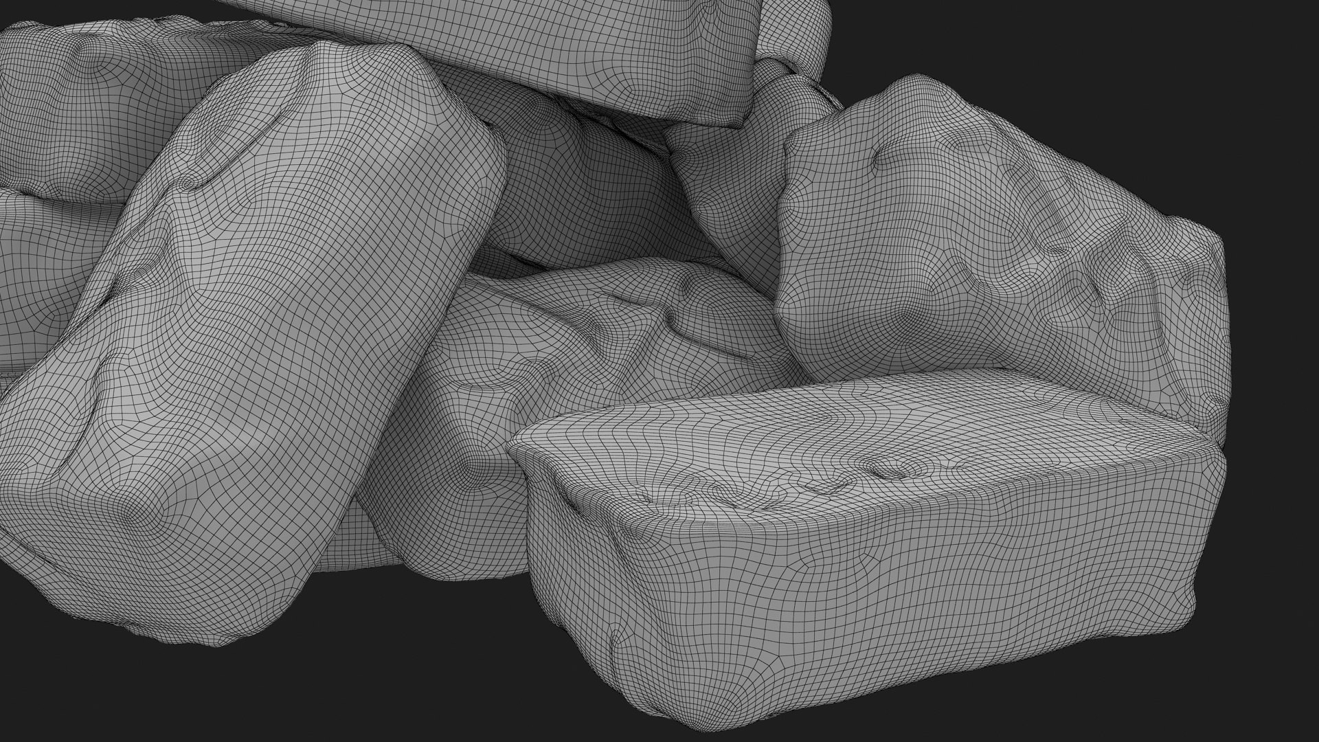 3D Snickers Almond Chocolate Bar Pile - TurboSquid 2195692