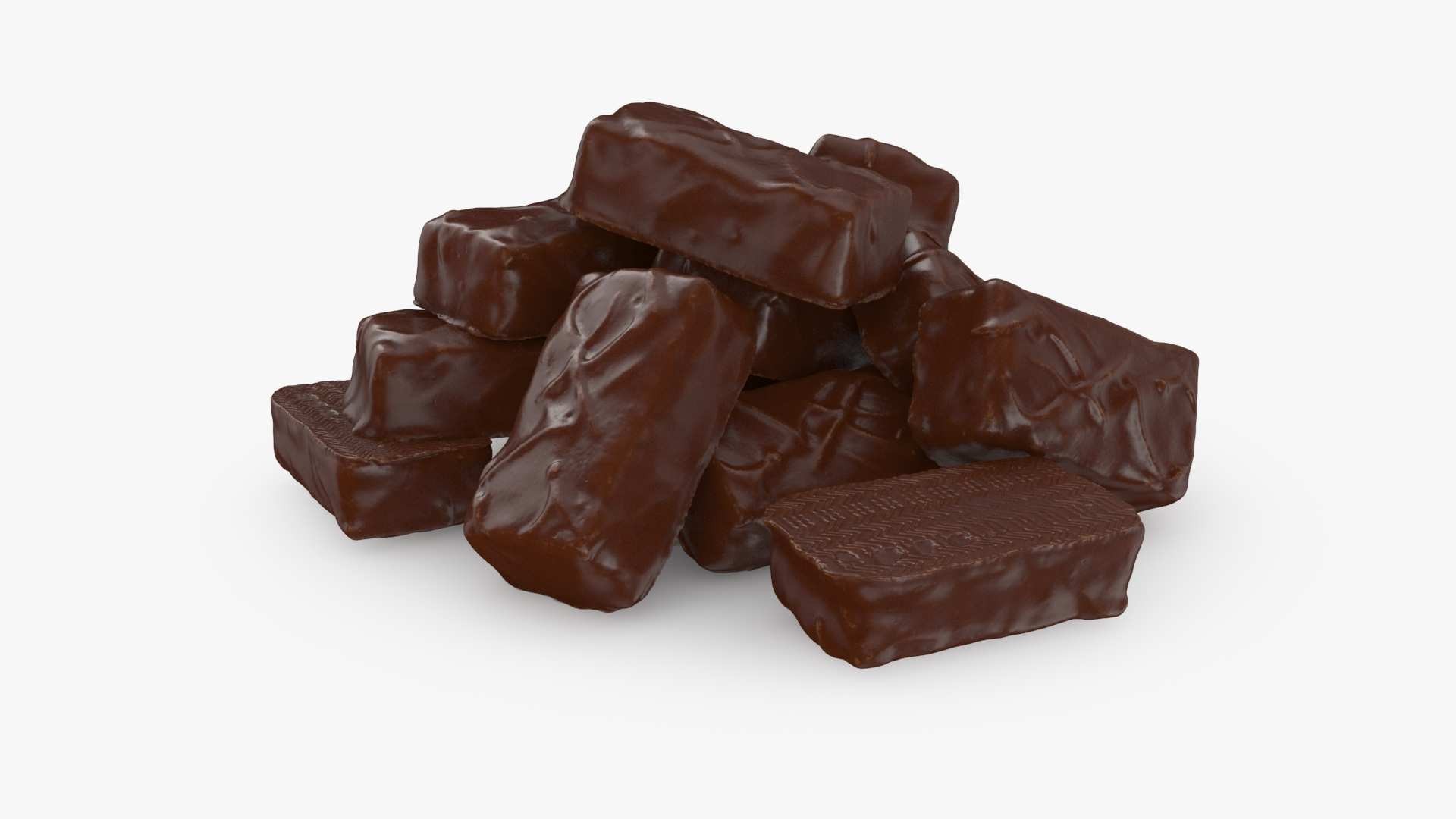 3D Snickers Almond Chocolate Bar Pile - TurboSquid 2195692