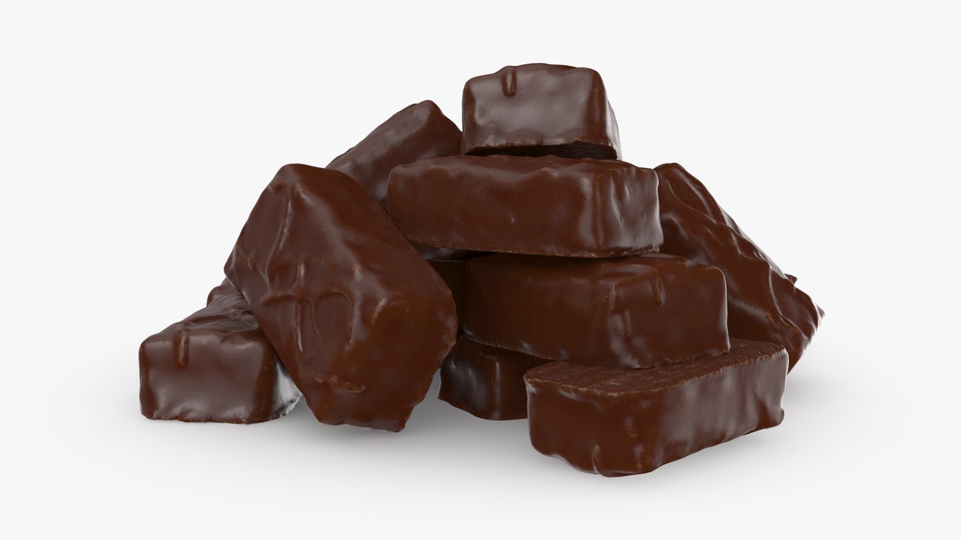 3D Snickers Almond Chocolate Bar Pile - TurboSquid 2195692