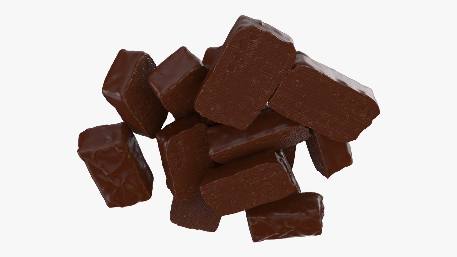 3D Snickers Almond Chocolate Bar Pile - TurboSquid 2195692