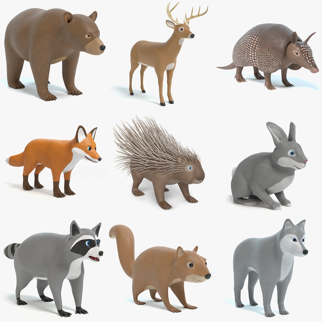 Cartoon toon animal 3D model - TurboSquid 1676943