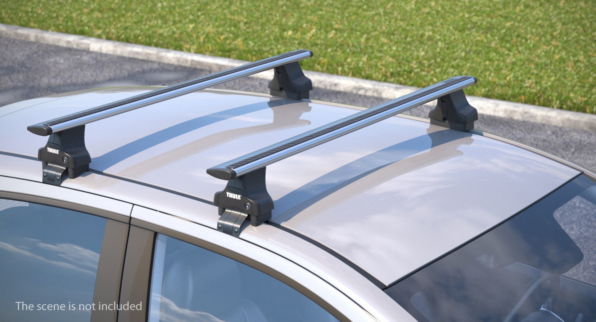 Thule Wingbar Silver 3D Model - TurboSquid 1317821