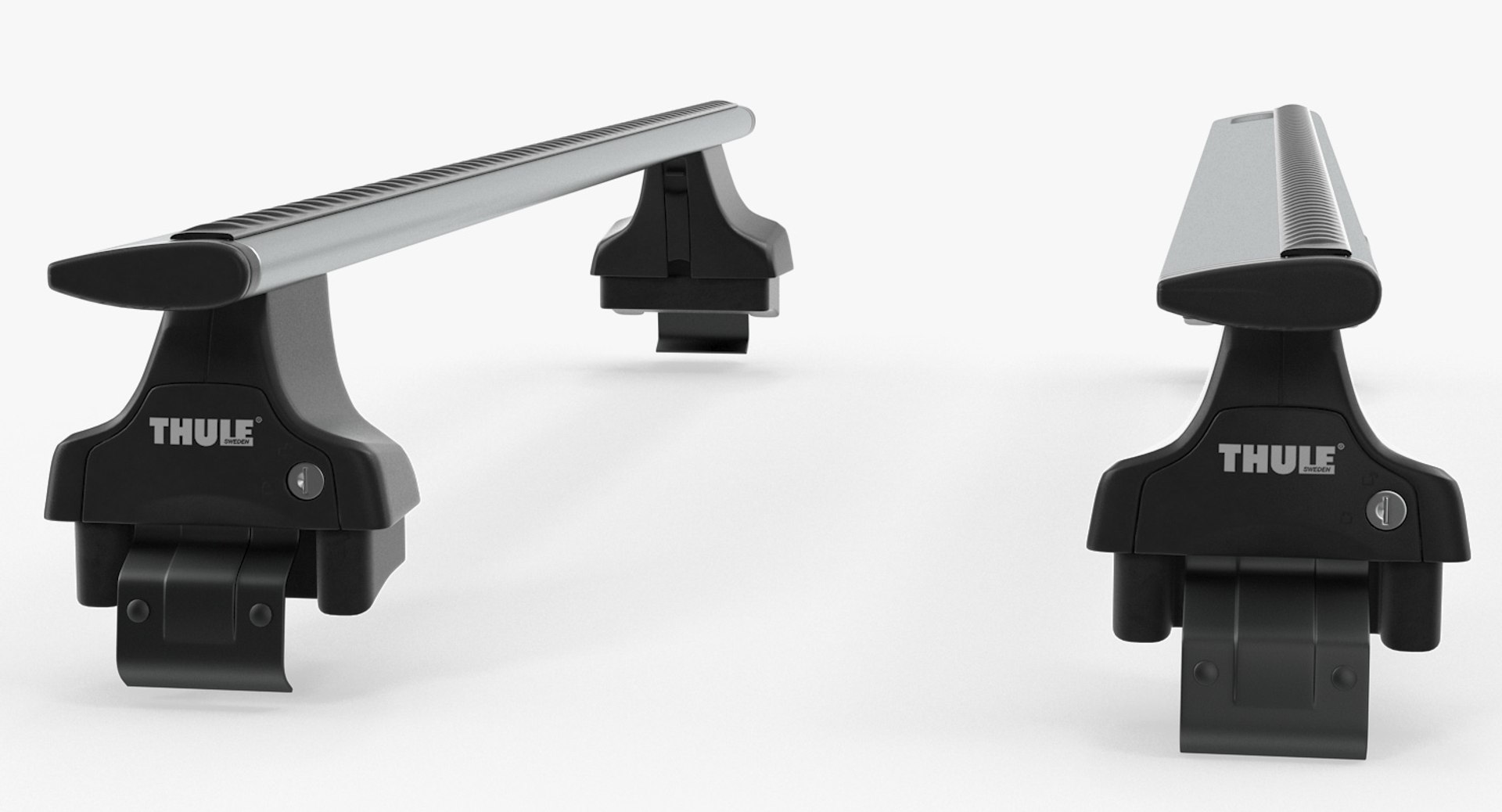 Thule Wingbar Silver 3D Model - TurboSquid 1317821