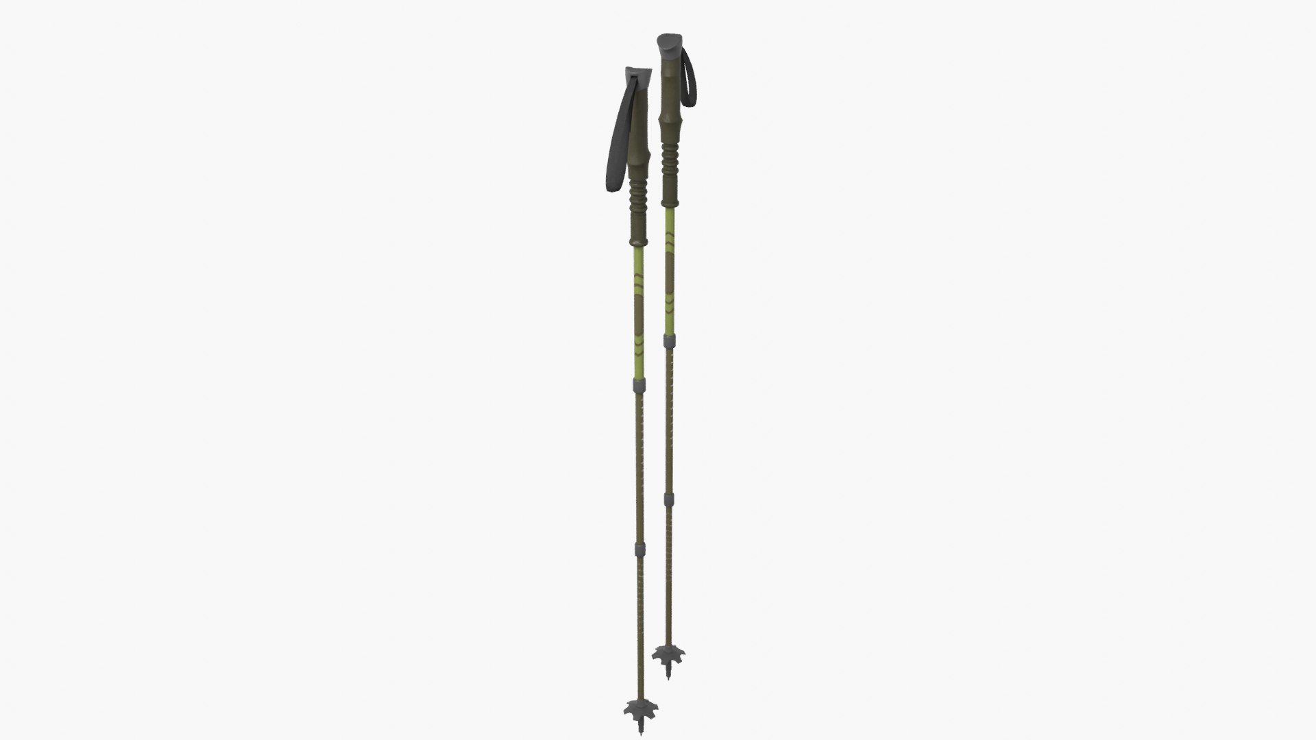 3D Hiking Poles Model - TurboSquid 1945561