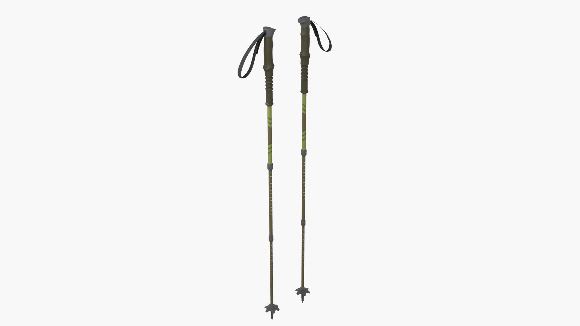 3D Hiking Poles Model - TurboSquid 1945561