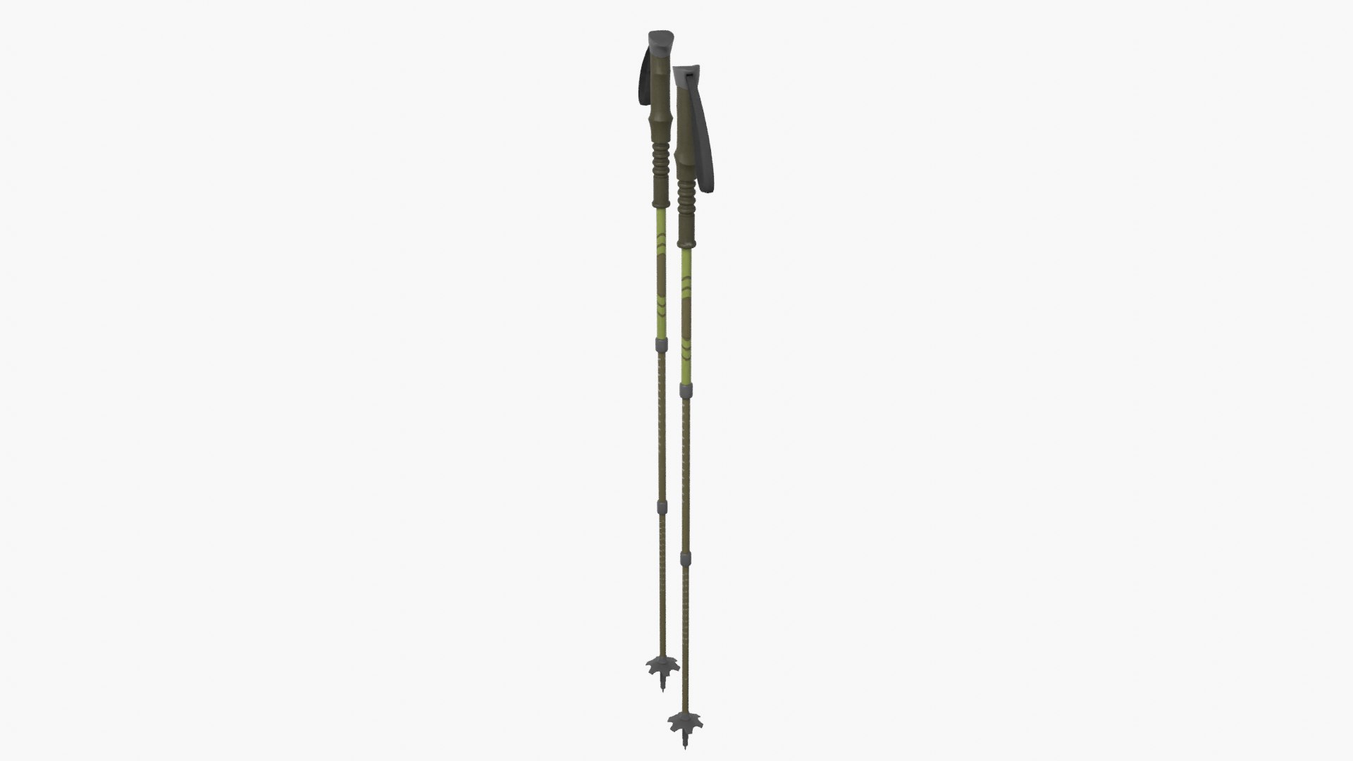 3D Hiking Poles Model - TurboSquid 1945561