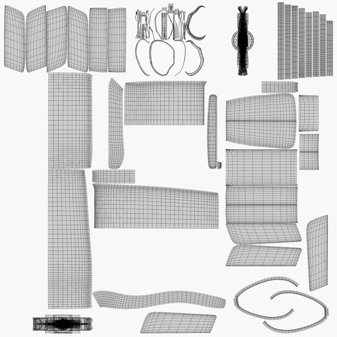 High Back Ergonomic Office Chair 3D Model - TurboSquid 2503094