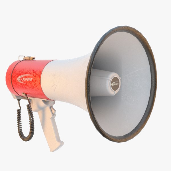 3D megaphone califone model - TurboSquid 1406613
