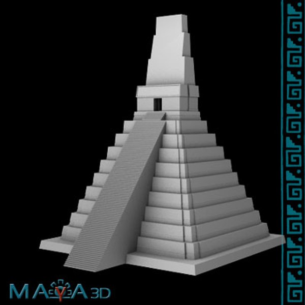3d model temple iii tikal