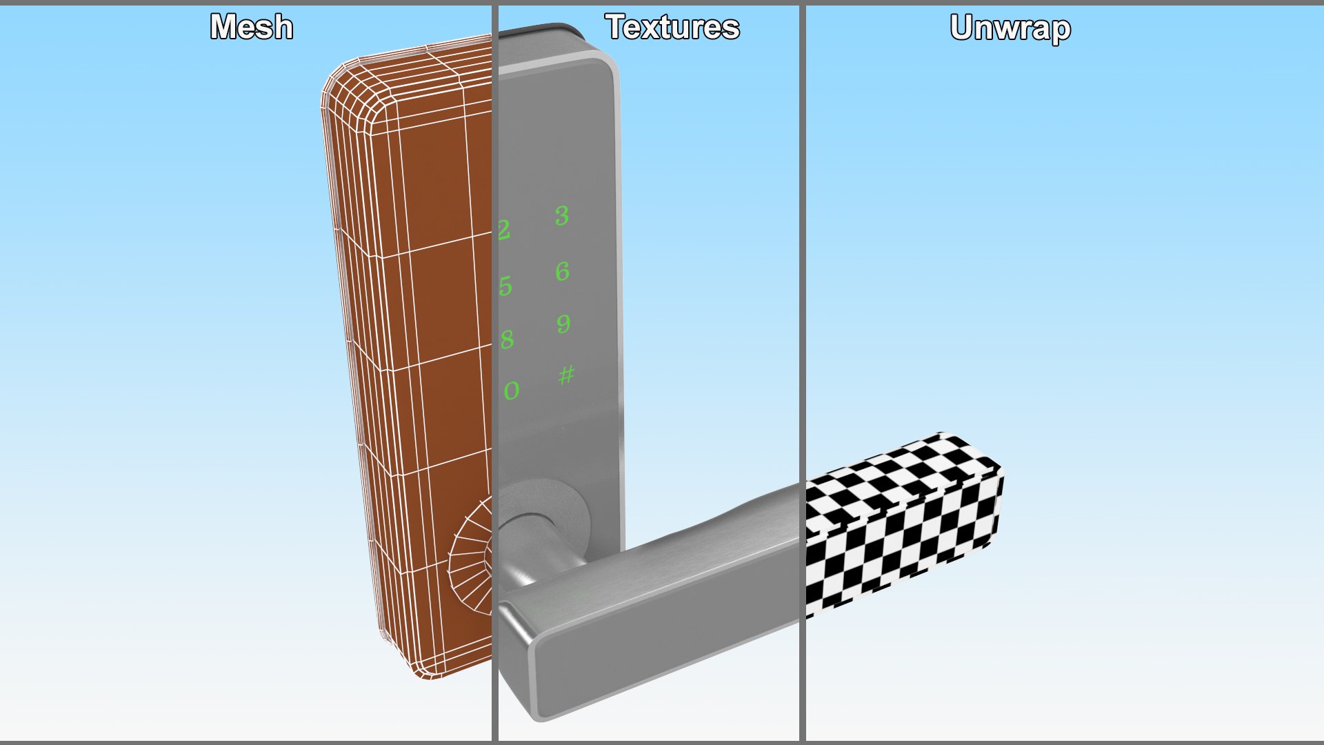 3D Smart Handle Lock - TurboSquid 1922255