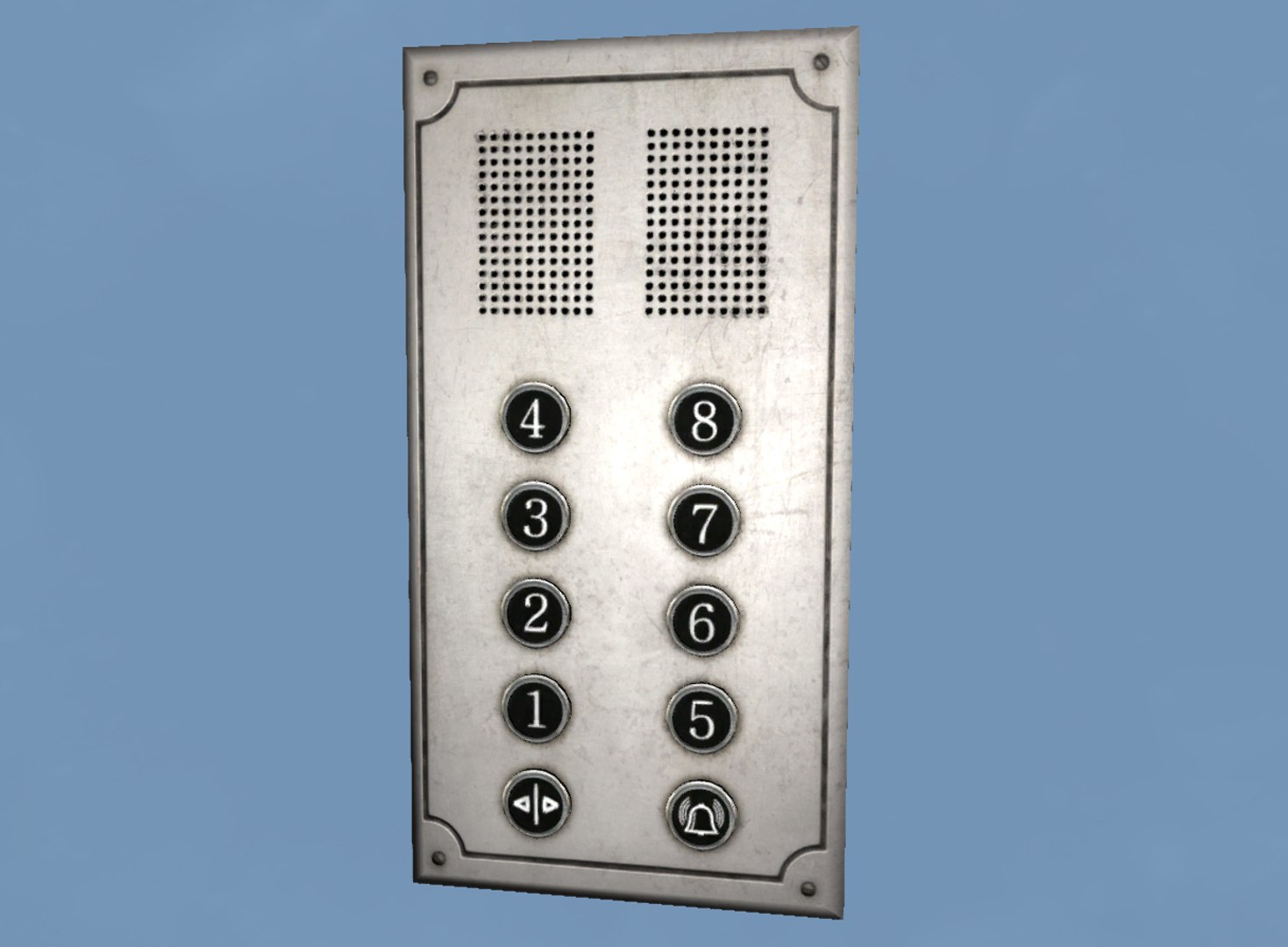 3d Model Elevator Button